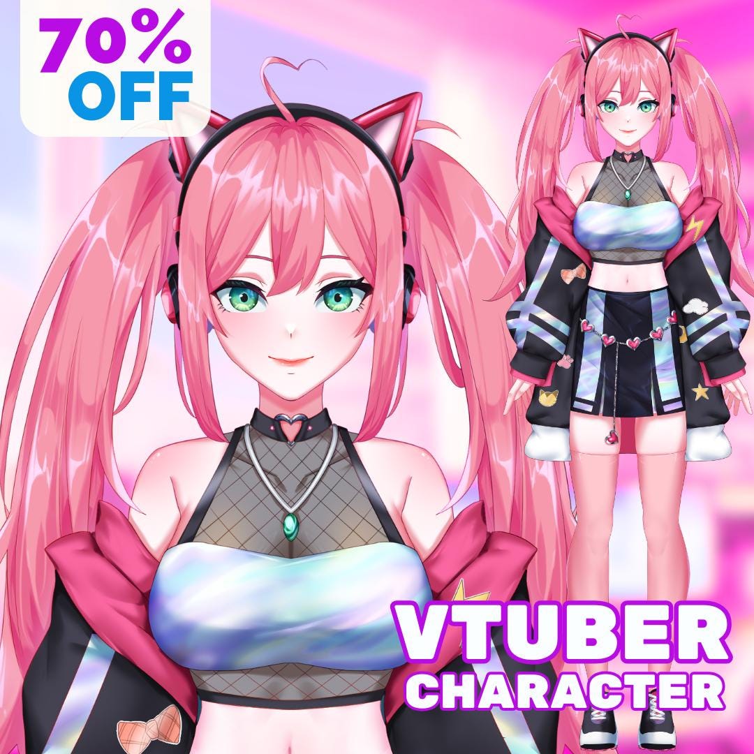Custom Live2d Vtuber Model | Open Commission | Custom Vtuber Design ...
