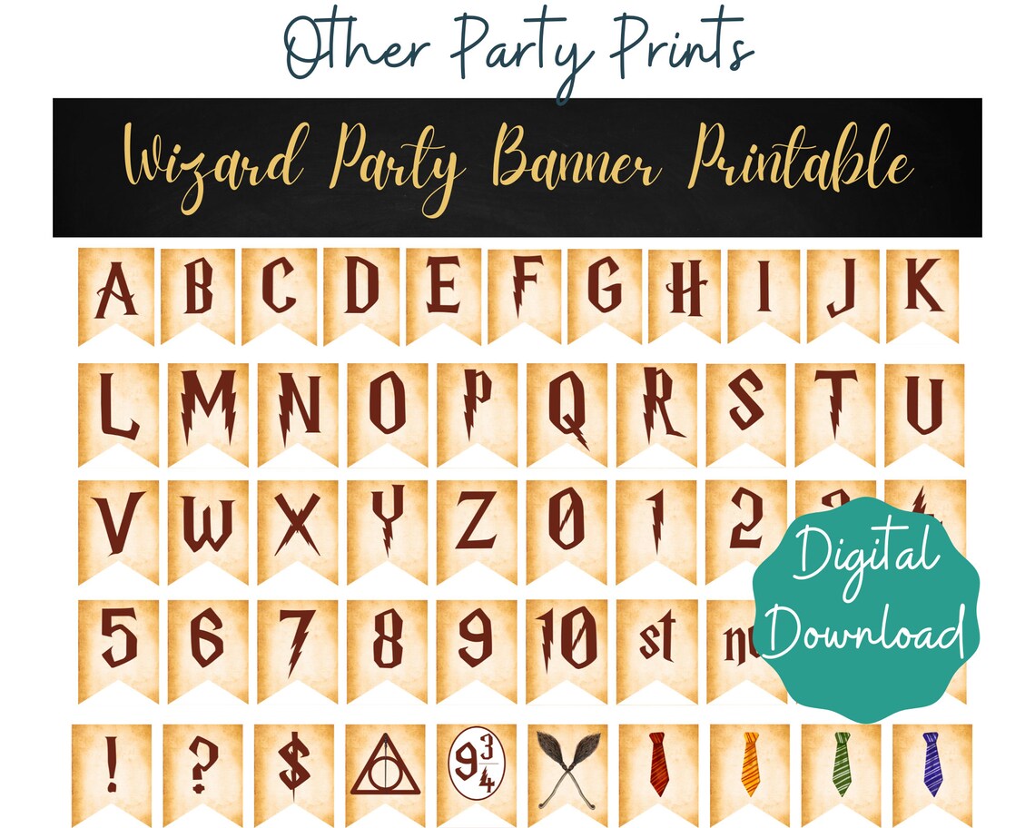 Wizard Cupcake Toppers Printable, Magical Wizard Party, Shower, Wizard ...