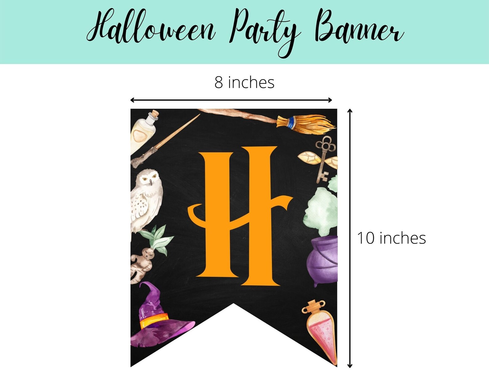Halloween Banner Halloween Party Bunting Decor DIY Halloween - Etsy
