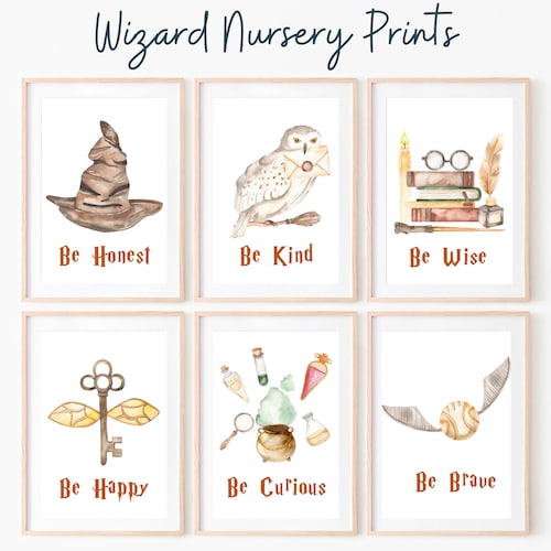 Printable Set of 6 Wizards Prints Wizards Digital Download - Etsy