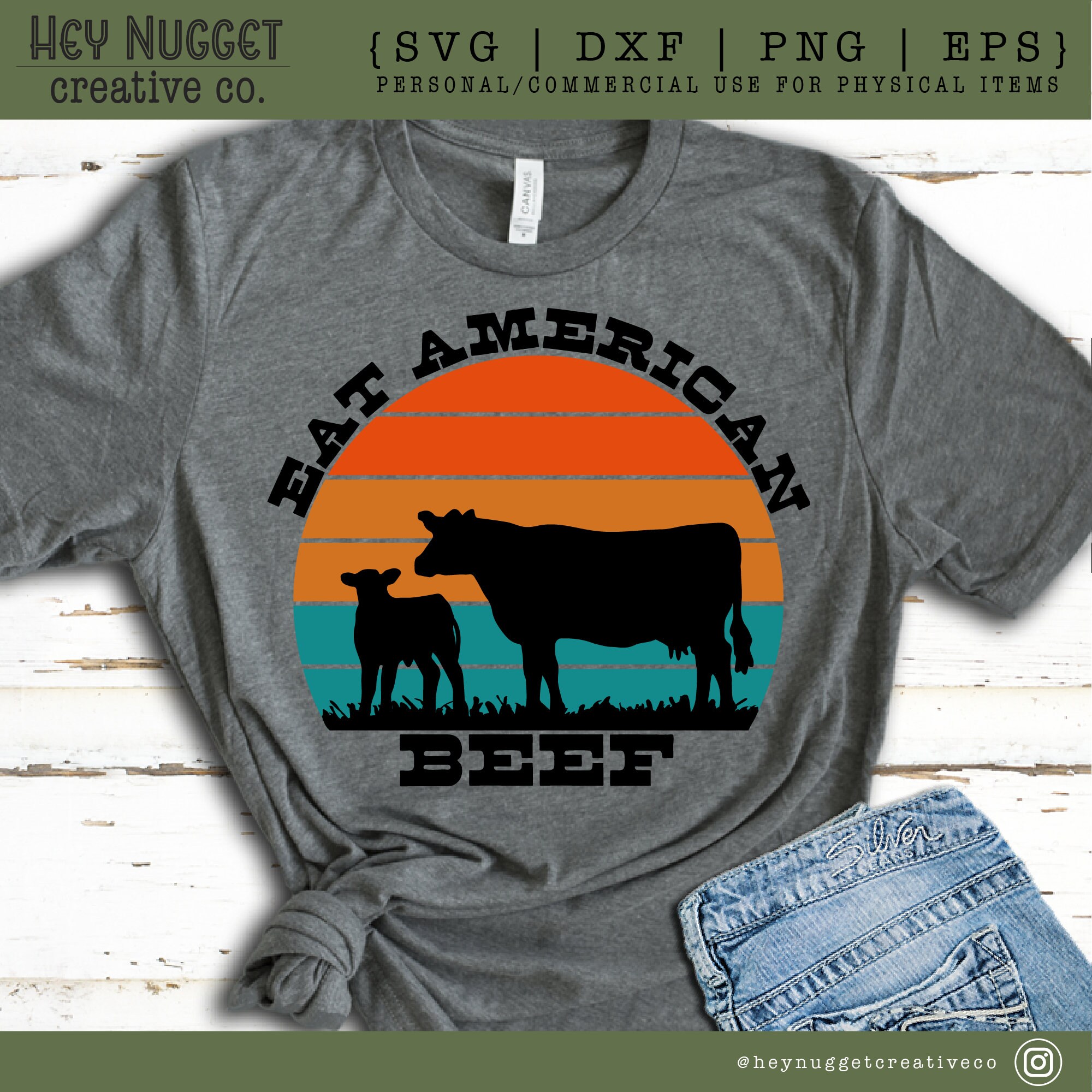 Eat American Beef SVG Rancher SVG Ranch Shirt Ranch SVG Eat More Beef ...