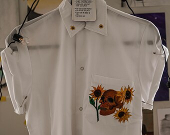 Graphic Button up Shirt - Etsy