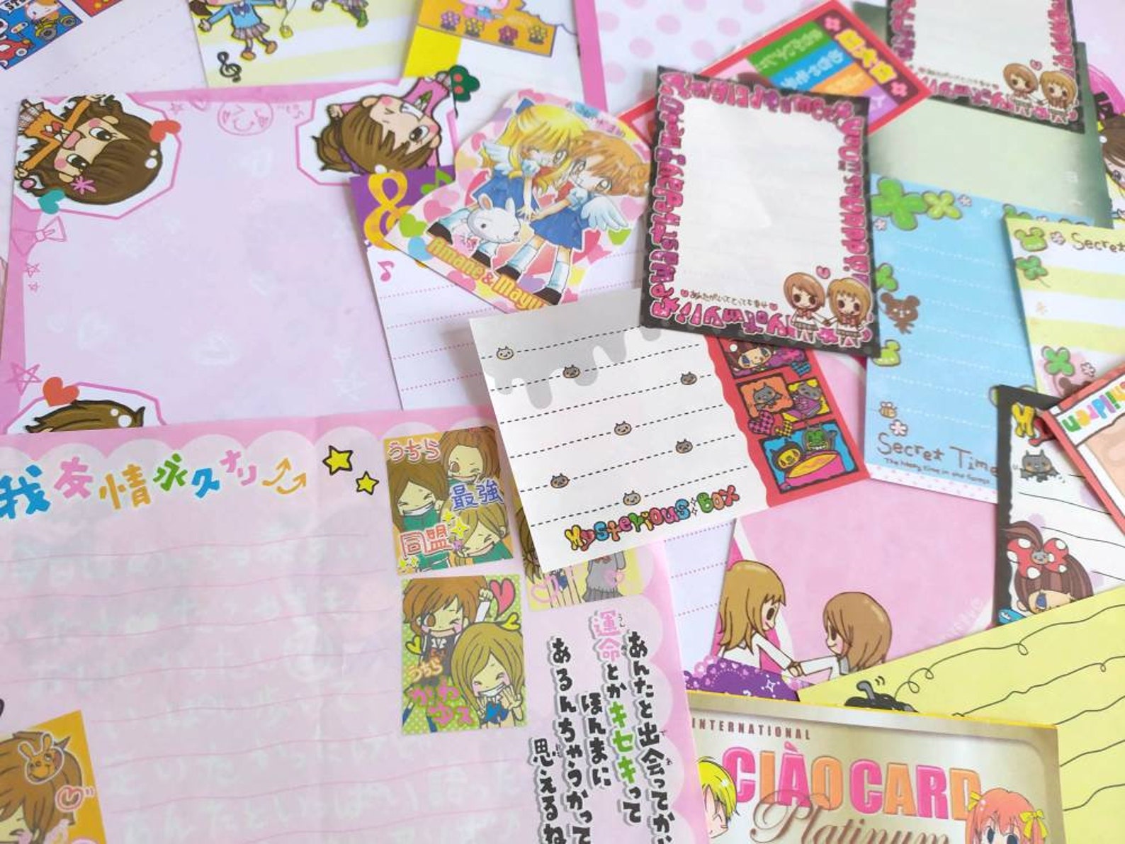 100 Sheets Japanese Retro Memo Sheets, 2000s, Kawaii Japanese ...