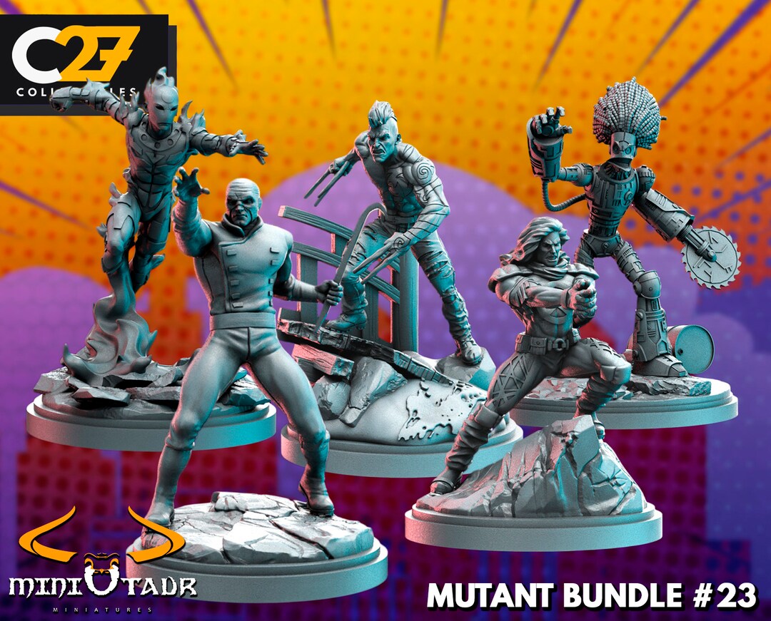 Mutant Bundle #23 - 40mm Scale - C27 Miniatures - Etsy