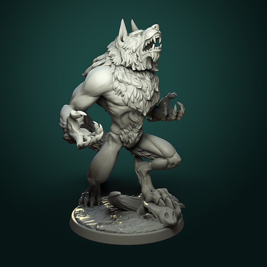 Werewolves Gang 32mm Scale Miniature White Werewolf Tavern - Etsy