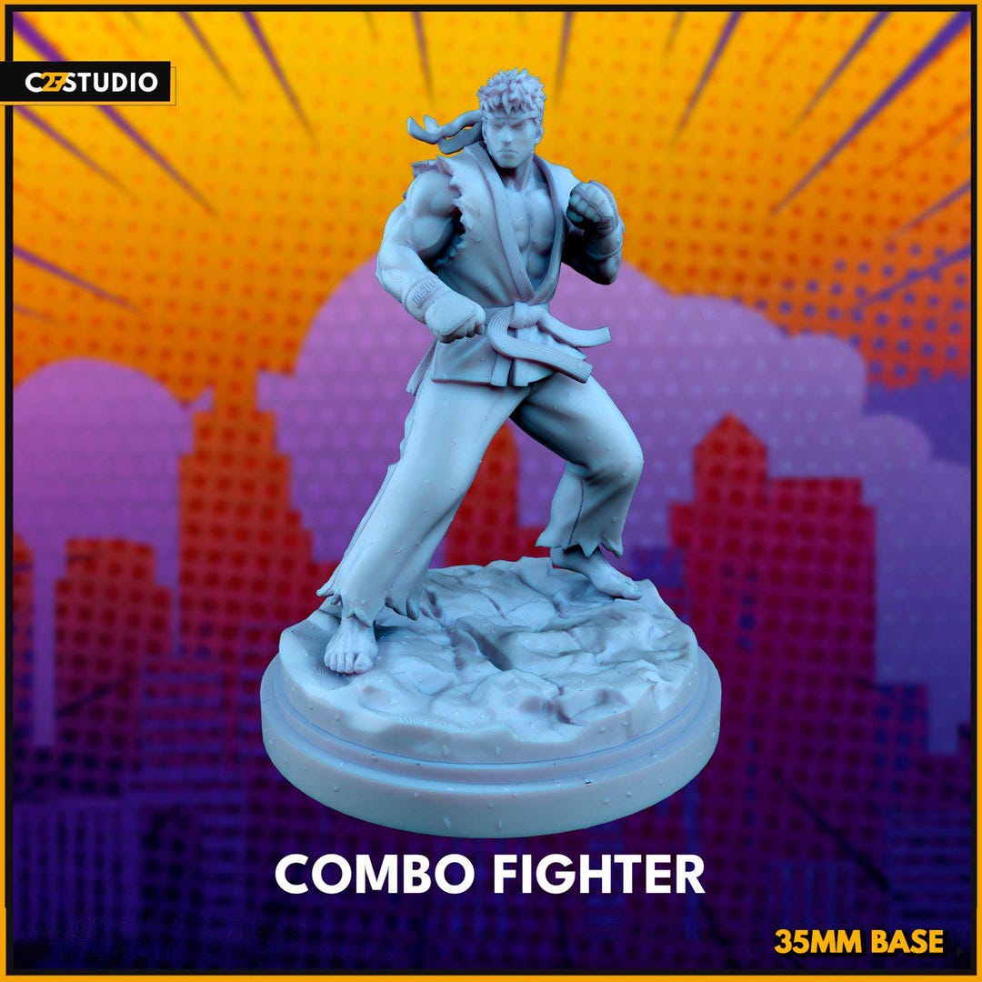 Combo Fighter - 40mm Scale - C27 Miniatures - Etsy