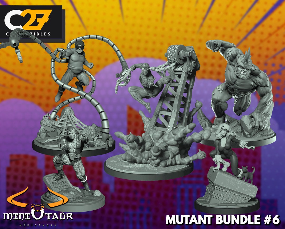 Mutant Bundle #6 - 40mm Scale - C27 Miniatures - Etsy