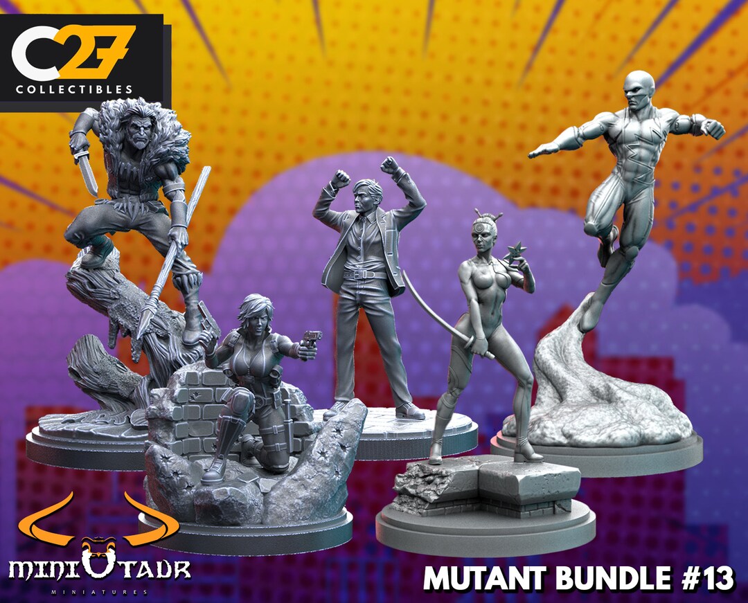 Mutant Bundle 13 40mm Scale C27 Miniatures - Etsy