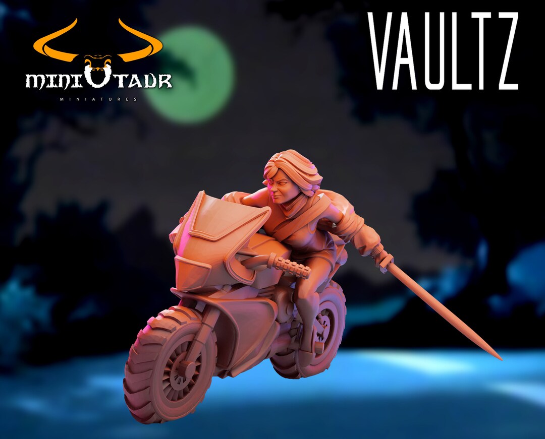 Survivor - Daph Rider - Spooky Doh - 32mm Scale - Vaultz - Etsy