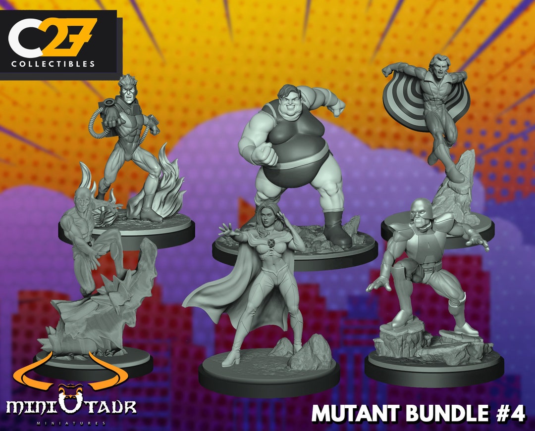 Mutant Bundle #4 - 40mm Scale - C27 Miniatures - Etsy