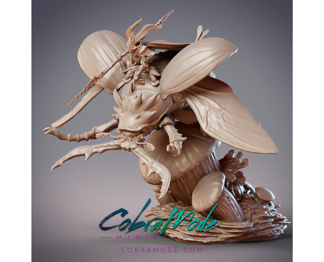Mothfolk Beetle Cavalry - Riodin, Fidelium Knight and Cervus Beetle ...