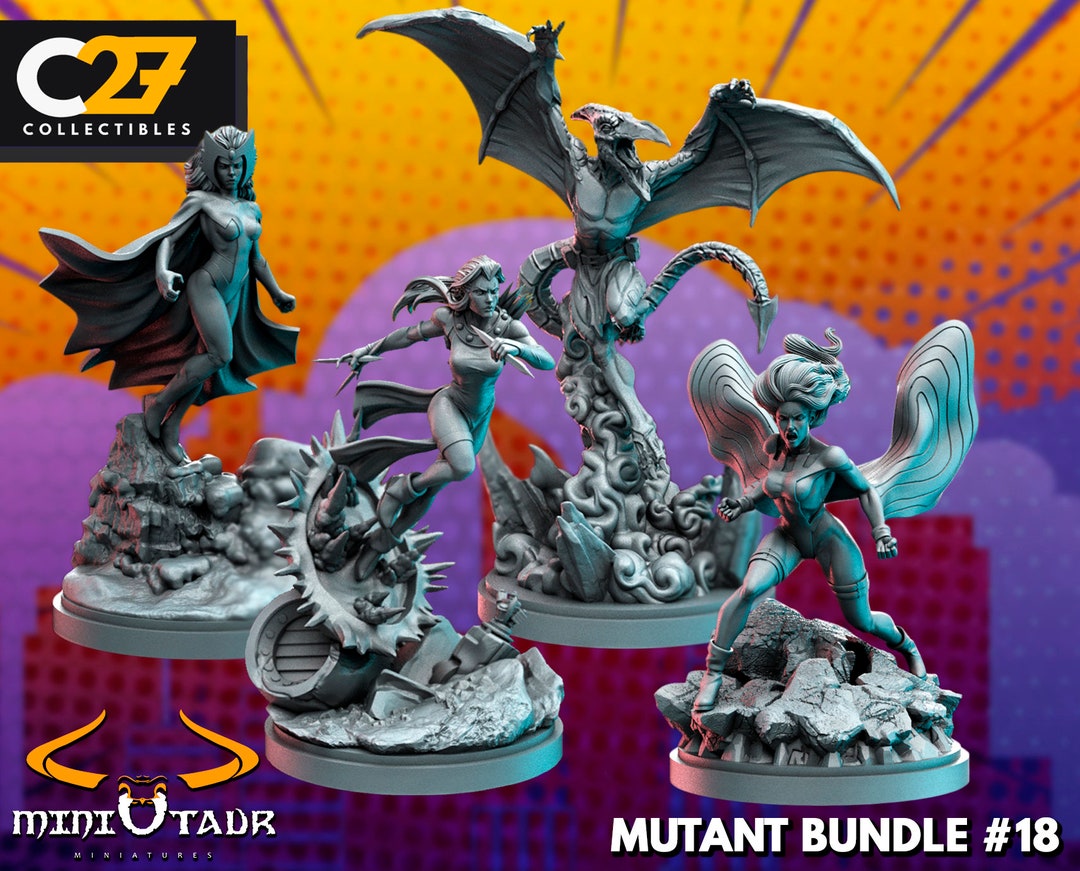 Mutant Bundle #18 - 40mm Scale - C27 Miniatures - Etsy