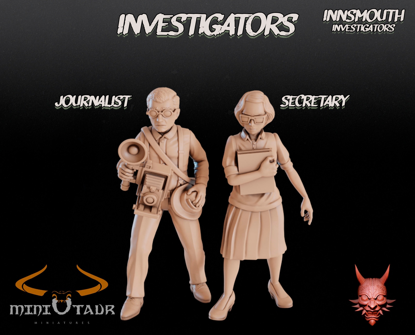 Investigators 32mm Scale Miniature Innsmouth Investigators - Etsy