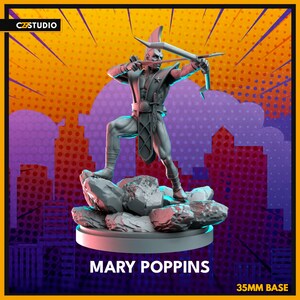Mary Poppins - 40mm Scale - C27 Miniatures - Etsy