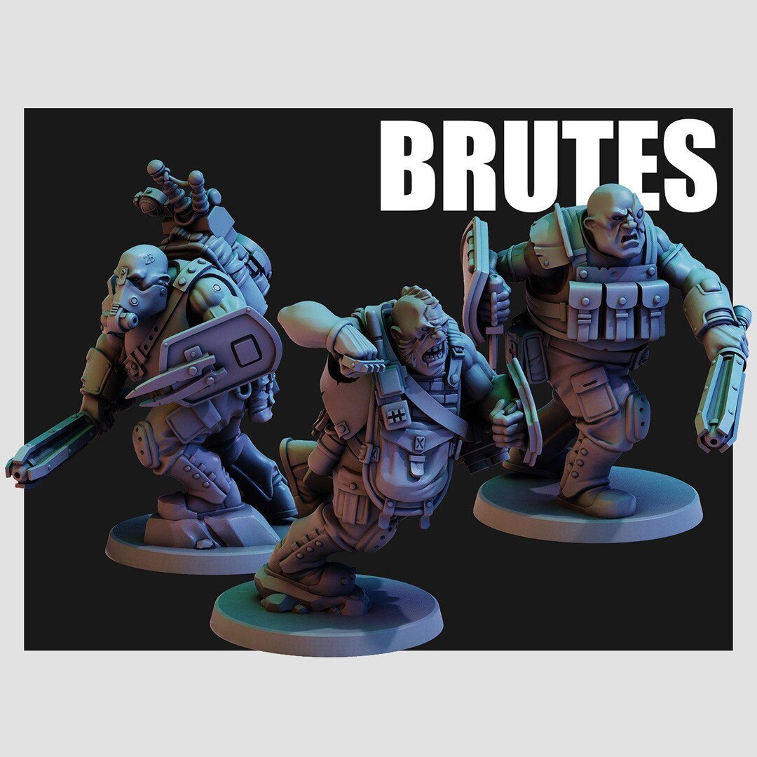 Brutes - 28mm Scale - Red Pilgrim Miniatures - Etsy