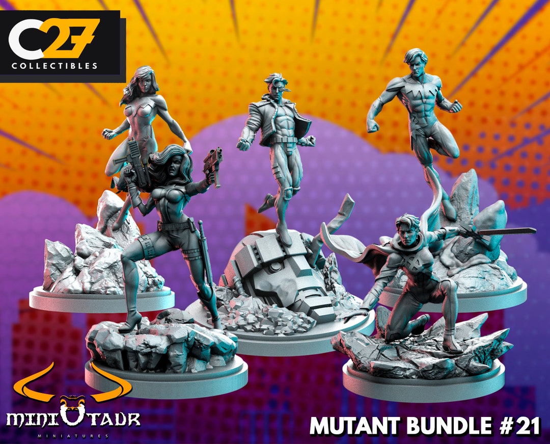 Mutant Bundle #21 - 40mm Scale - C27 Miniatures - Etsy