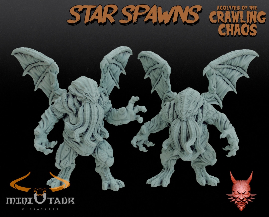 Star Spawns - 32mm Scale Miniature - Acolytes of the Crawling Chaos ...
