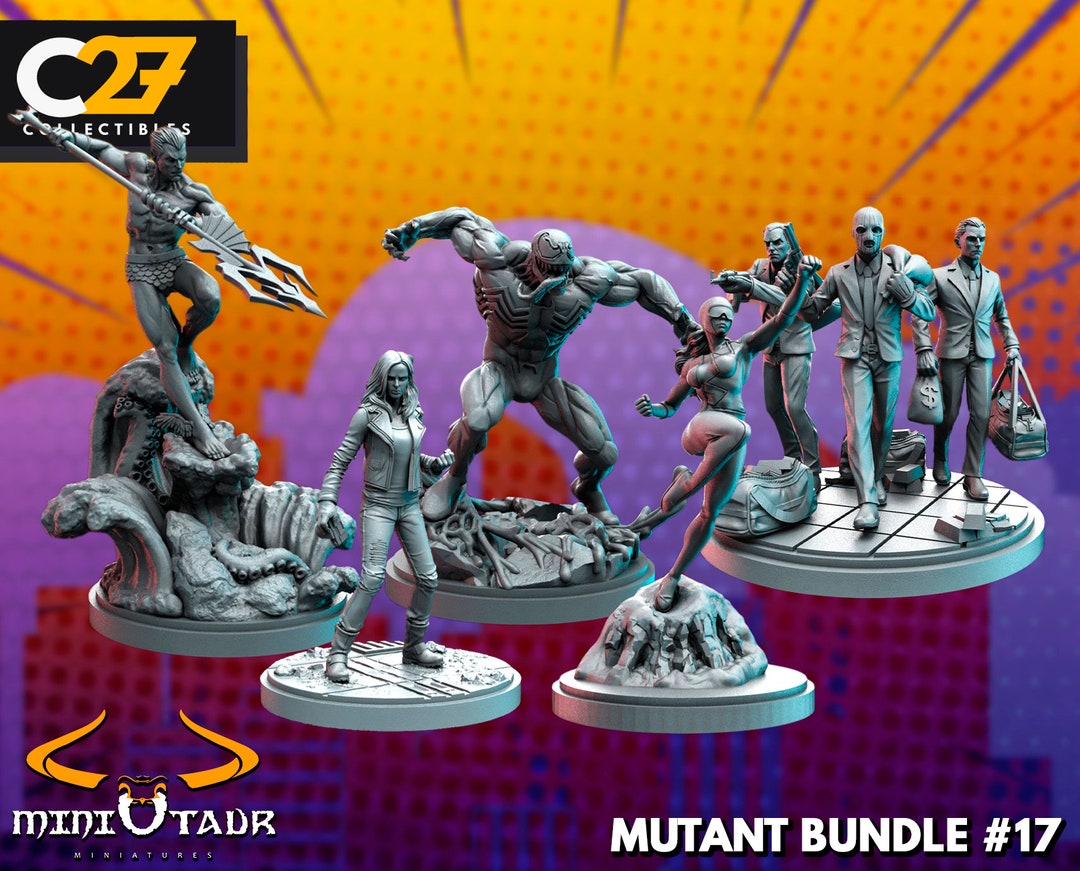 Mutant Bundle #17 - 40mm Scale - C27 Miniatures - Etsy