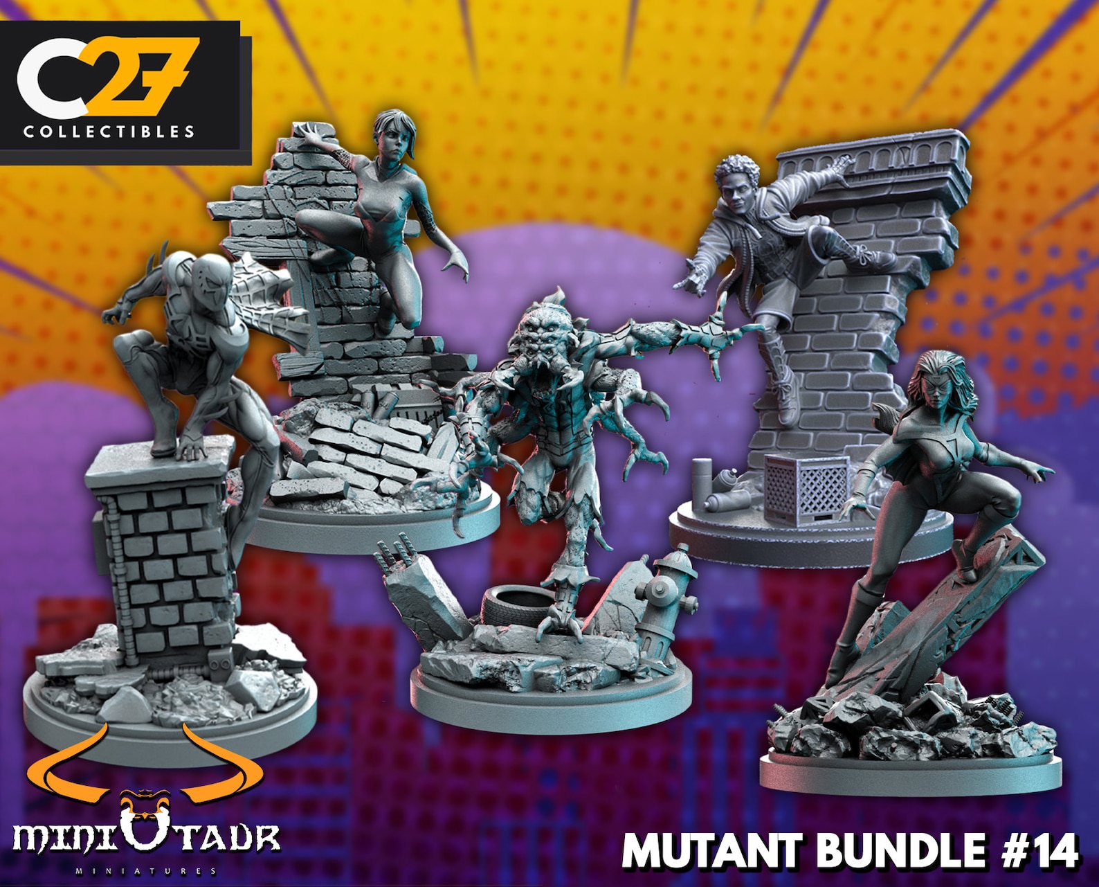 Mutant Bundle 14 40mm Scale C27 Miniatures - Etsy