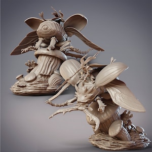 Mothfolk Beetle Cavalry - Riodin, Fidelium Knight and Cervus Beetle ...