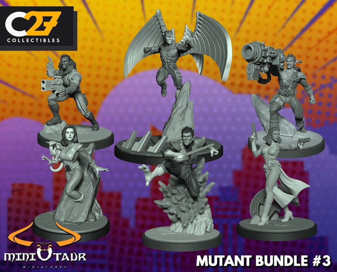 Mutant Bundle #3 - 40mm Scale - C27 Miniatures - Etsy