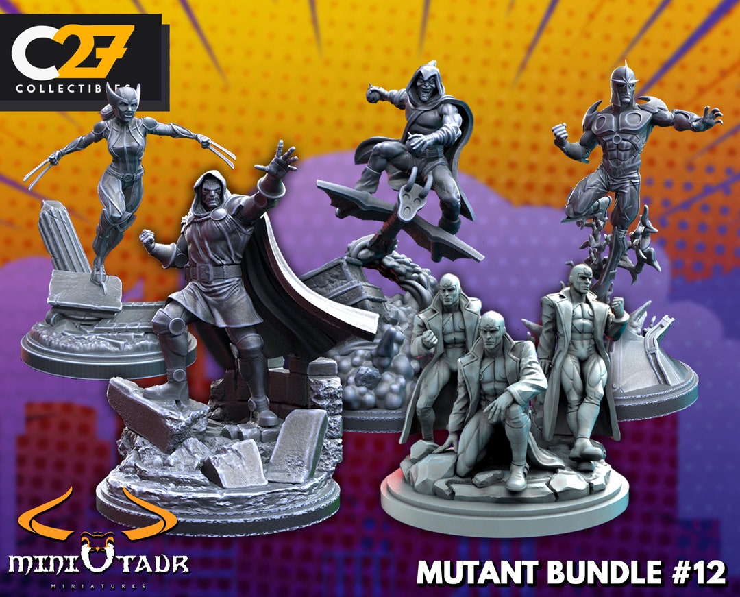 Mutant Bundle #12 - 40mm Scale - C27 Miniatures - Etsy