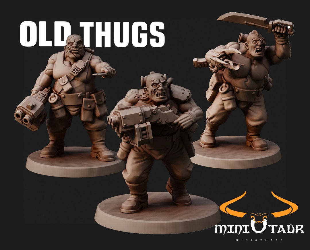 Old Thugs - 28mm Scale - Red Pilgrim Miniatures - Etsy