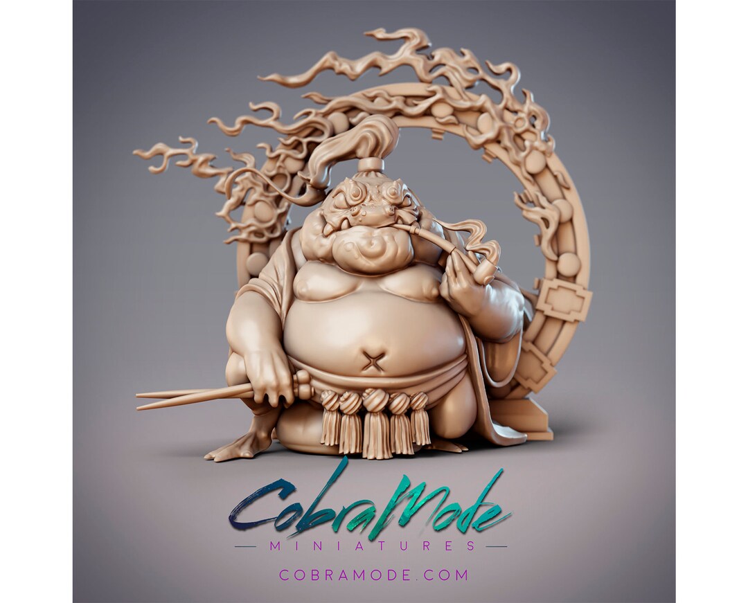 Gangster Toad Ogre - Tozen, Hikiga Spirit Binder - 32mm/54mm Scale ...