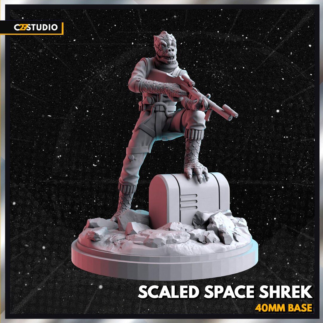 Scaled Space Shrek - 40mm Scale - C27 Miniatures - Etsy UK