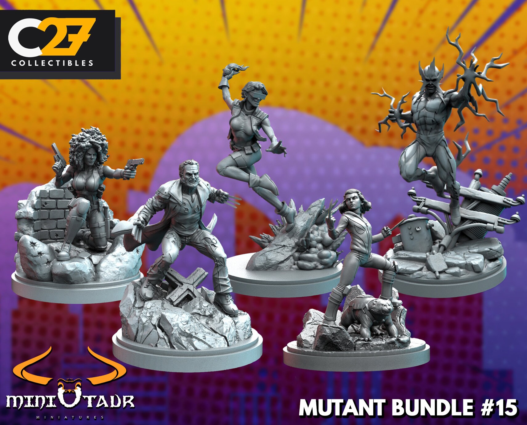 Mutant Bundle #15- 40mm Scale - C27 Miniatures - Etsy