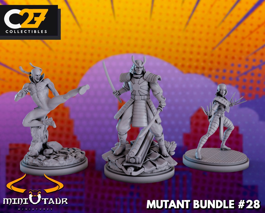 Mutant Bundle #28 - 40mm Scale - C27 Miniatures - Etsy