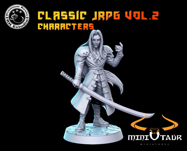 Classic JRPG Vol. 2 - Characters - 32mm Scale Fantasy Miniature - RN ...