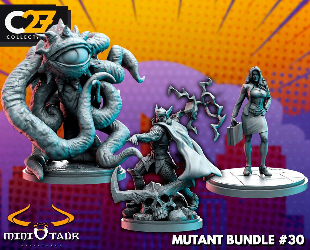Mutant Bundle #30 - 40mm Scale - C27 Miniatures - Etsy