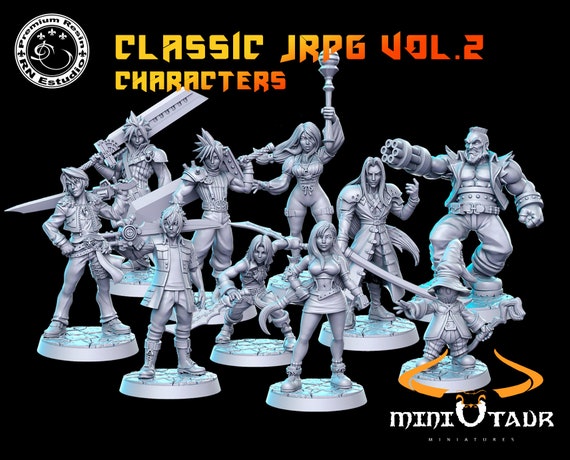 Classic JRPG Vol. 2 Characters 32mm Scale Fantasy - Etsy