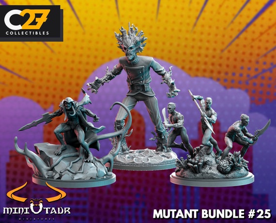 Mutant Bundle 25 40mm Scale C27 Miniatures - Etsy UK