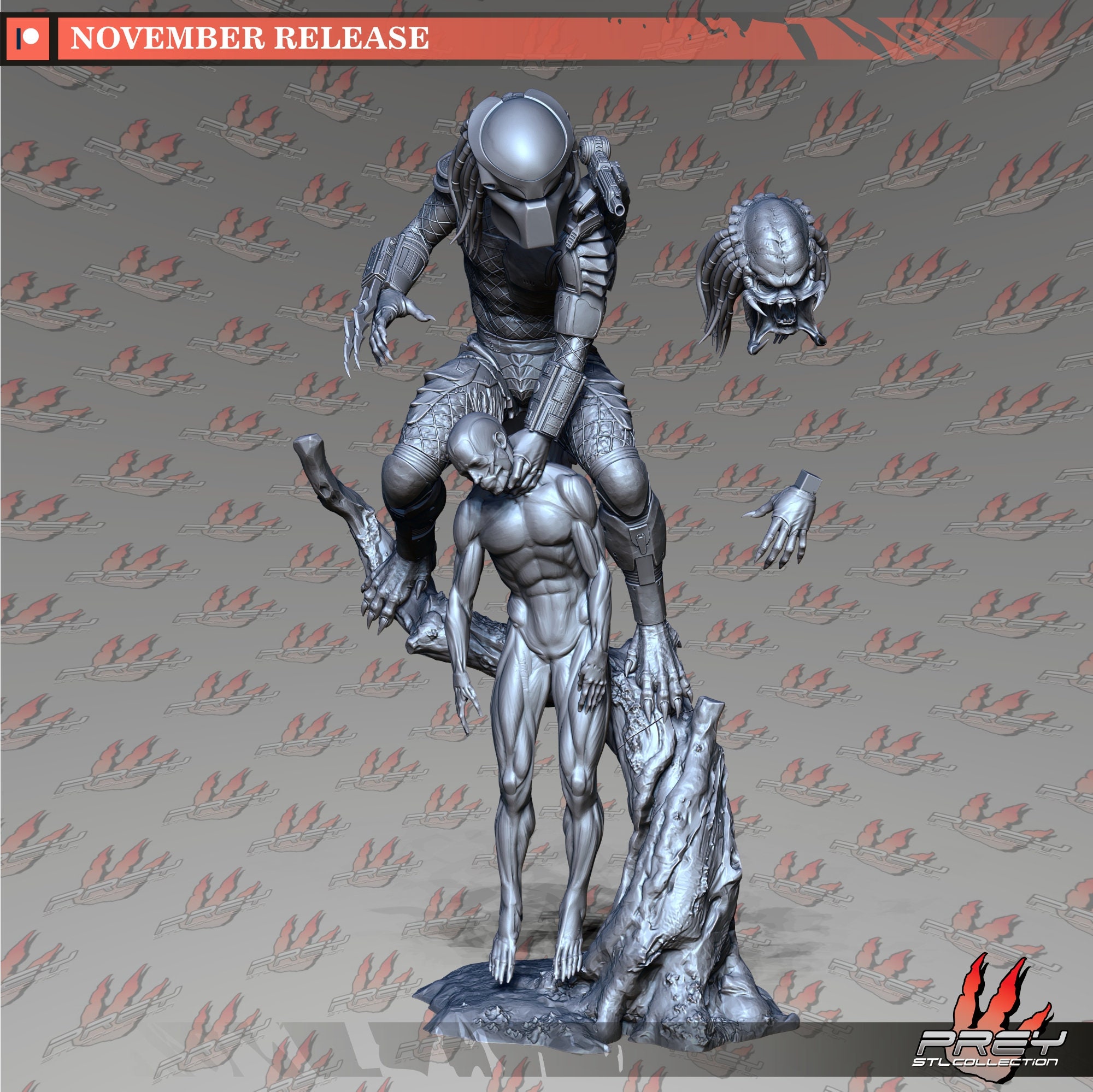 Predator Miniature 32mm / 75mm / 90mm PREYCOLLECTIONSTUDIO - Etsy