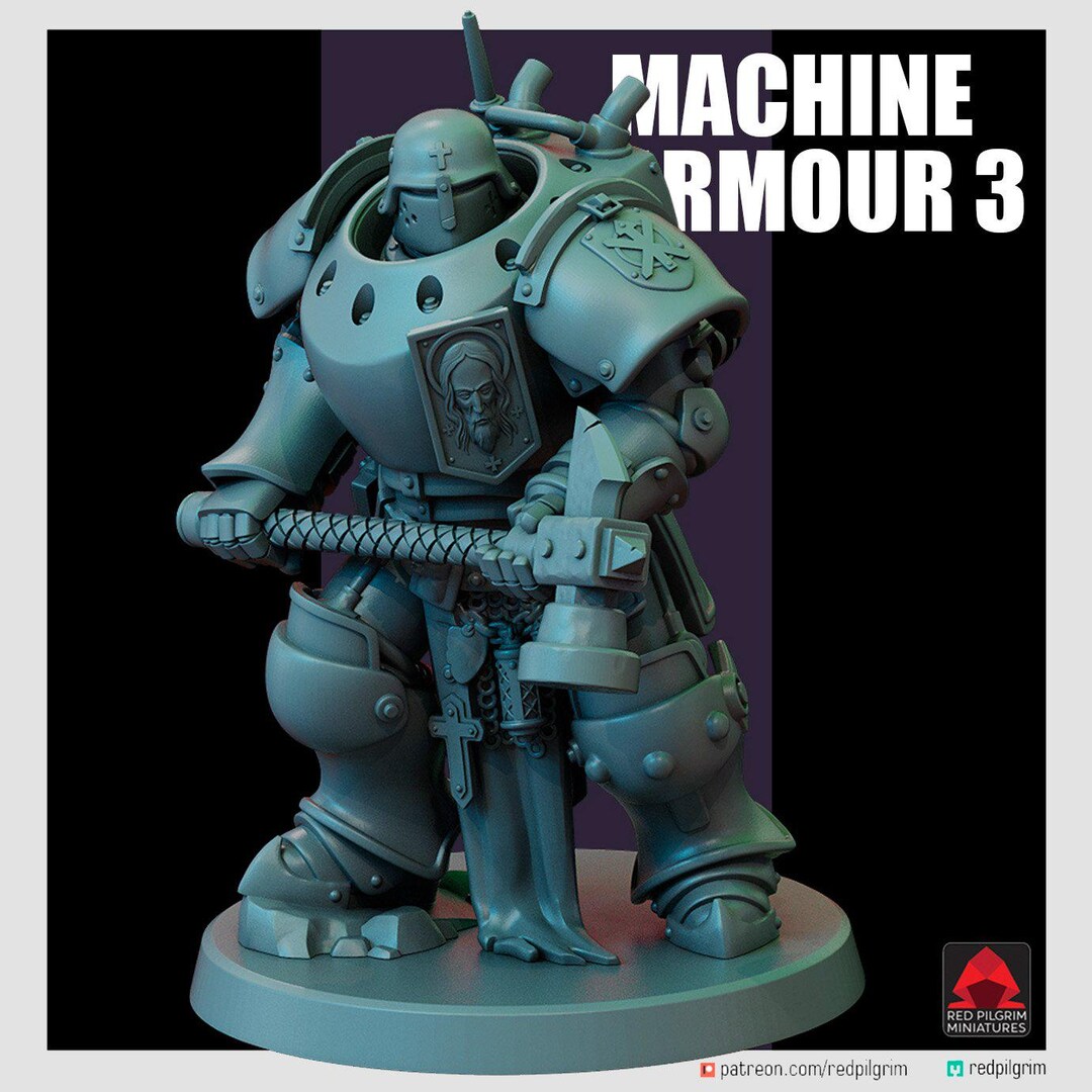 Machine Armour 3 - 28mm Scale - Red Pilgrim Miniatures - Etsy