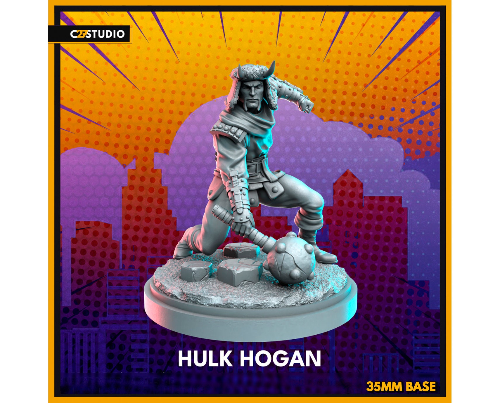 Hulk Hogan 40mm Scale C27 Miniatures - Etsy