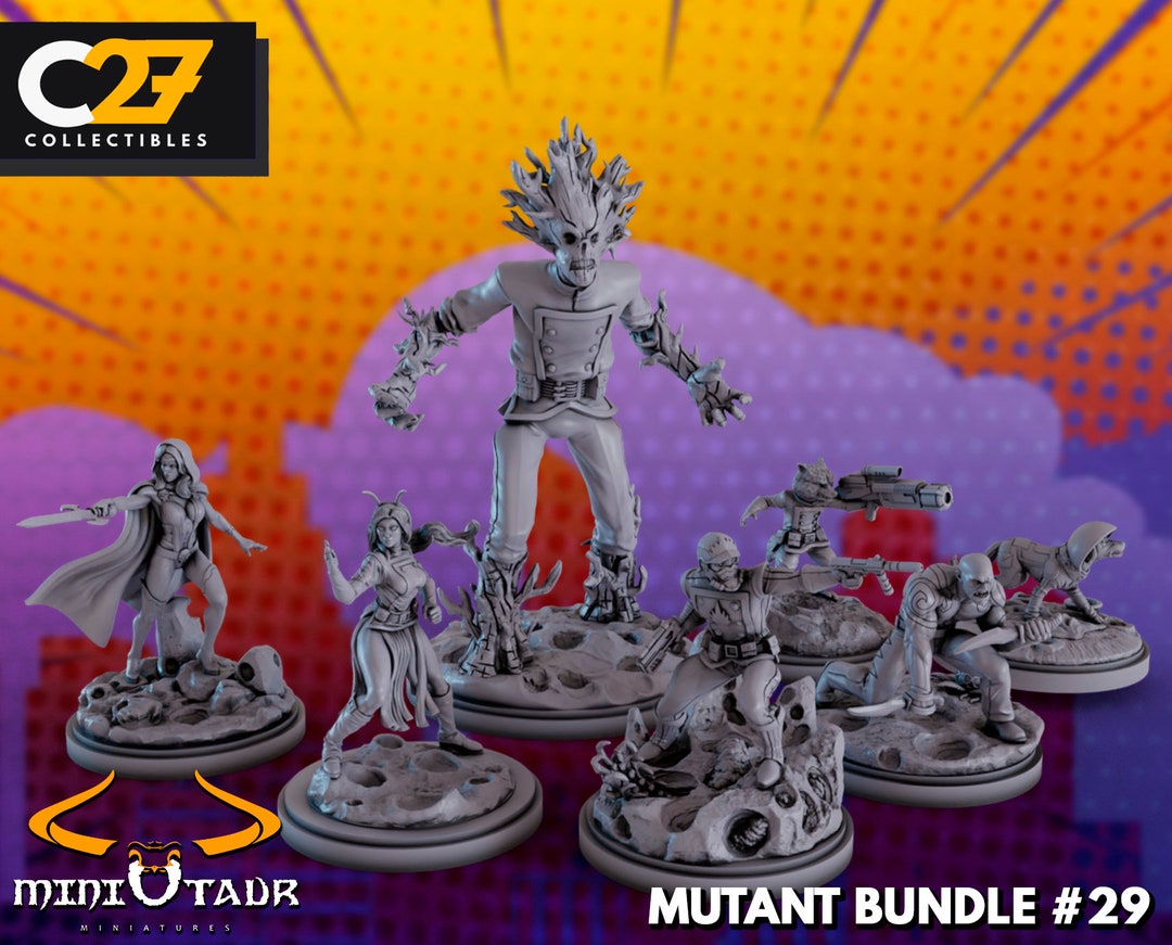 Mutant Bundle #29 - 40mm Scale - C27 Miniatures - Etsy