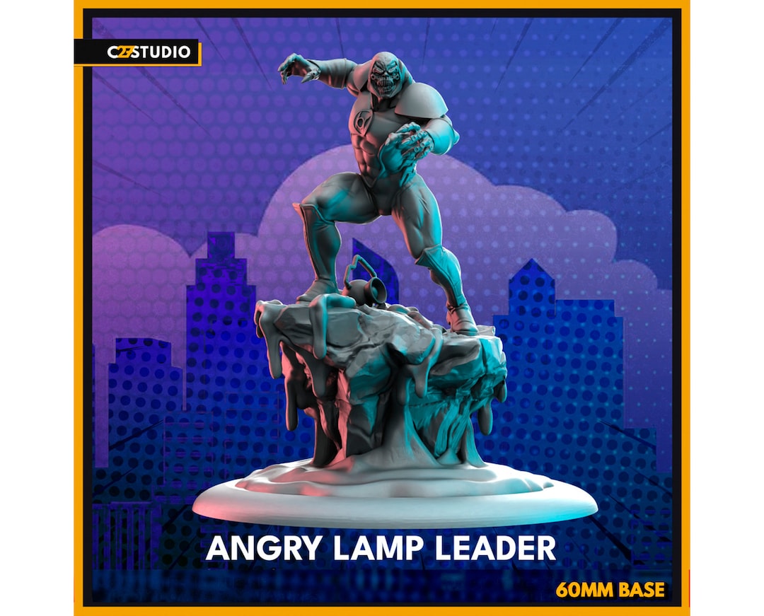 Angry Lamp Leader - 40mm Scale - C27 Miniatures - Etsy