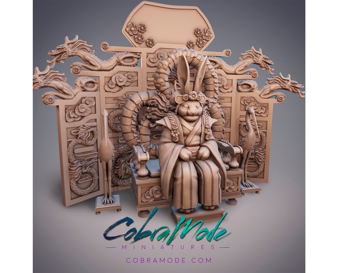 Rabbitfolk Empress - Moon Shadow, Guanghan Monarch - 32mm/54mm Scale ...