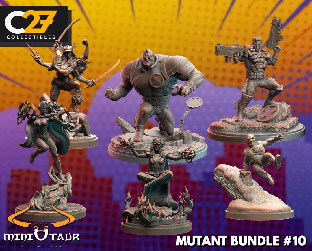 Mutant Bundle #10 - 40mm Scale - C27 Miniatures - Etsy