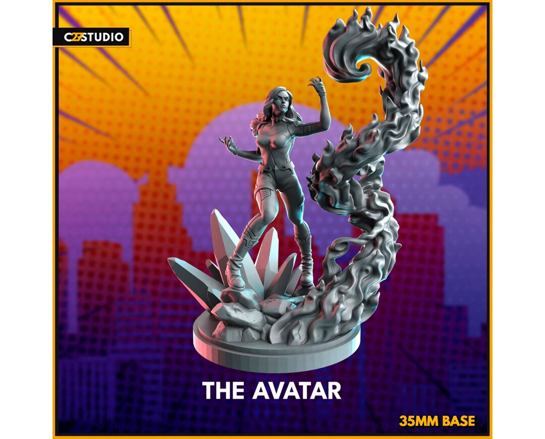 The Avatar - 40mm Scale - C27 Miniatures - Etsy