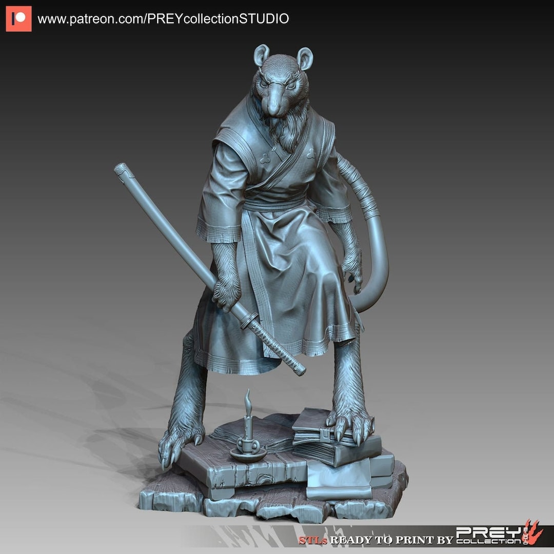 Rat Sensei - 32mm/75mm/90mm - From PREYCOLLECTIONSTUDIO - Etsy