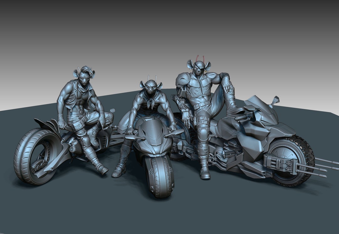 Throttle, Vinnie and Modo - 32mm/75mm - Preycollectionstudio - Etsy