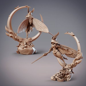 Mothfolk Sorceress - Anthyria, Noctuoidea Mage (with Dnd 5ed. Stats ...