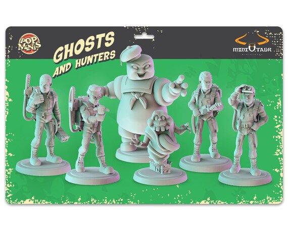 Ghosts and Hunters 40mm Scale Miniatures Pop Minis - Etsy