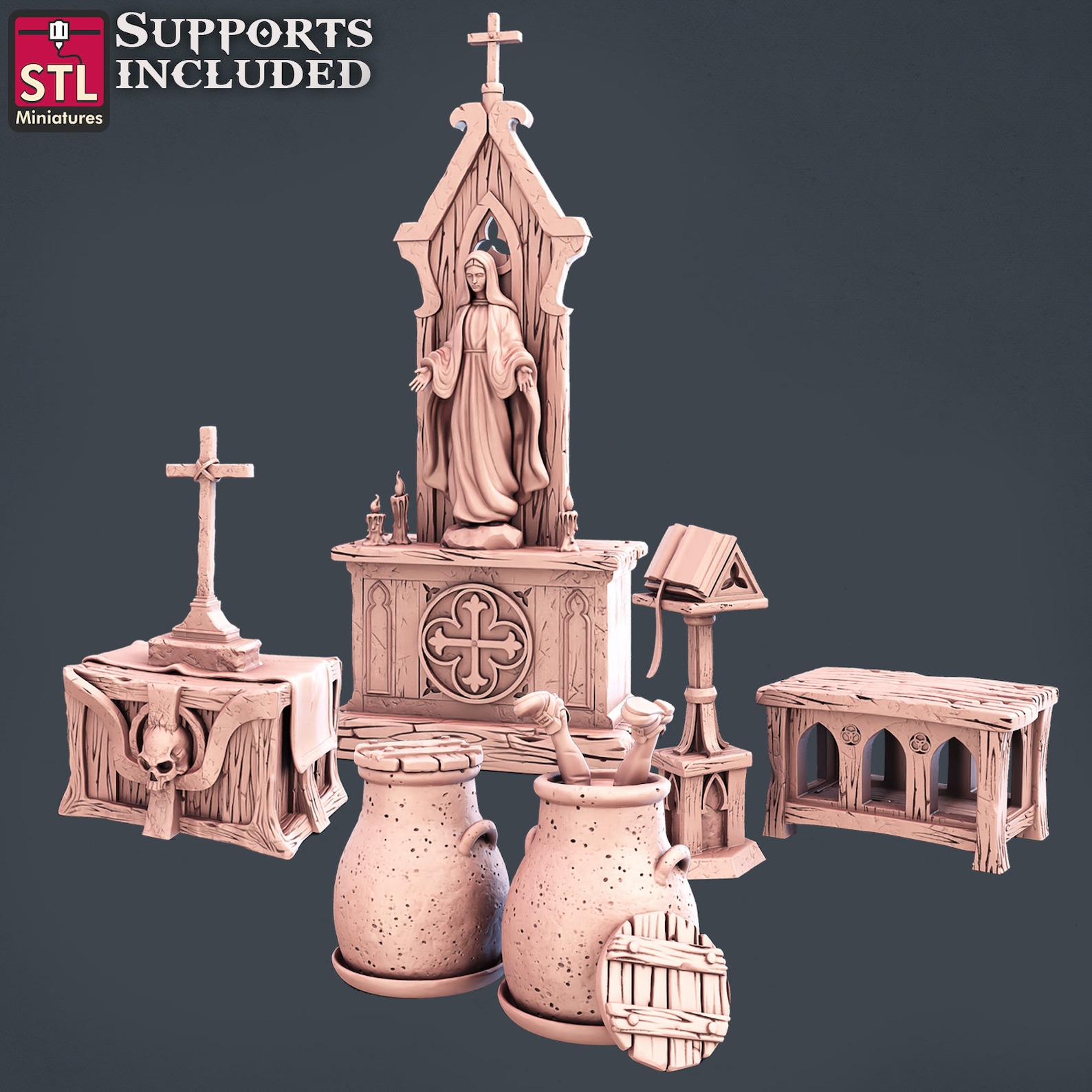 Abbey Monks Set 32mm - Etsy