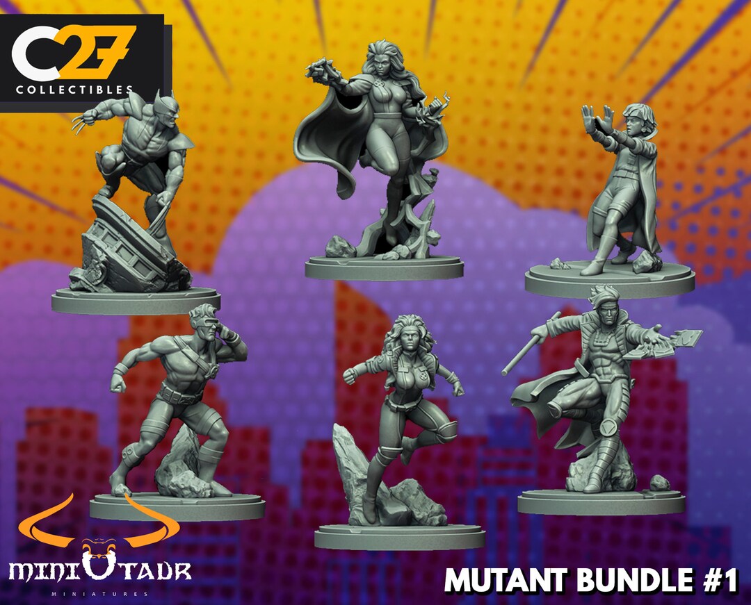Mutant Bundle #1 - 40mm Scale - C27 Miniatures - Etsy