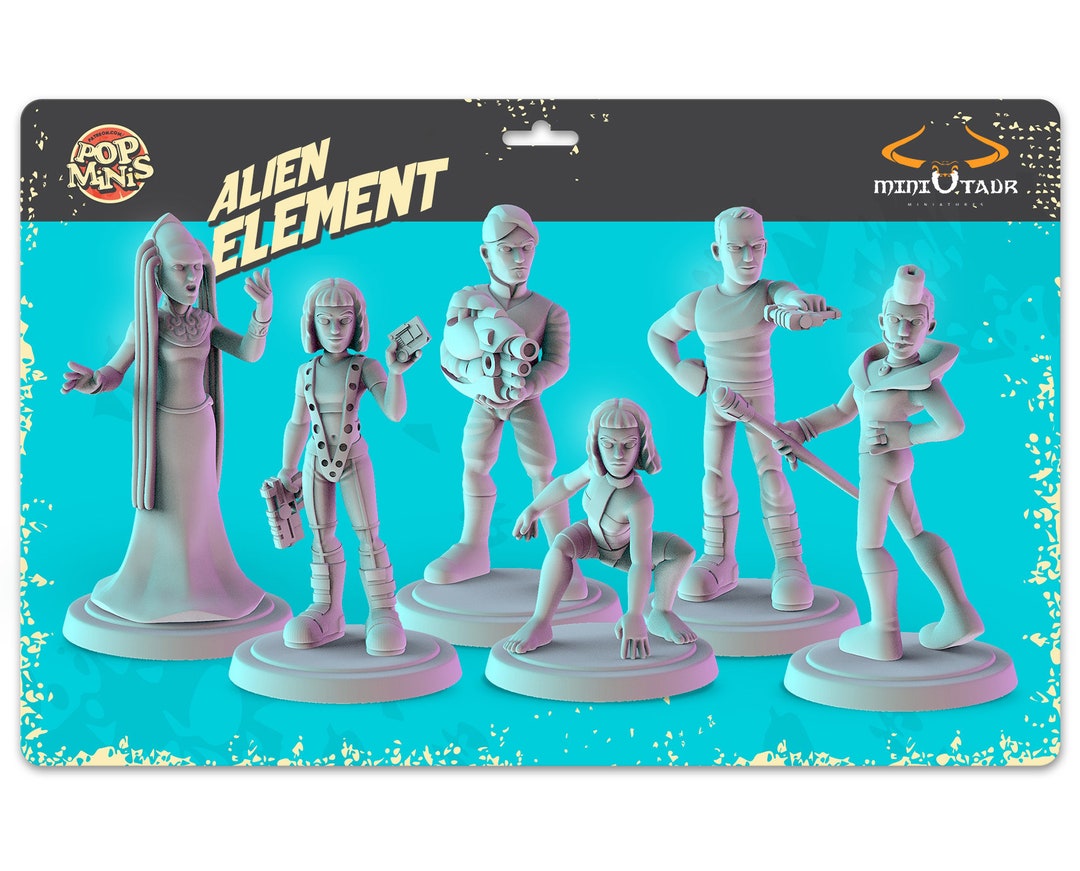 Alien Element 40mm Scale Miniatures Pop Minis - Etsy